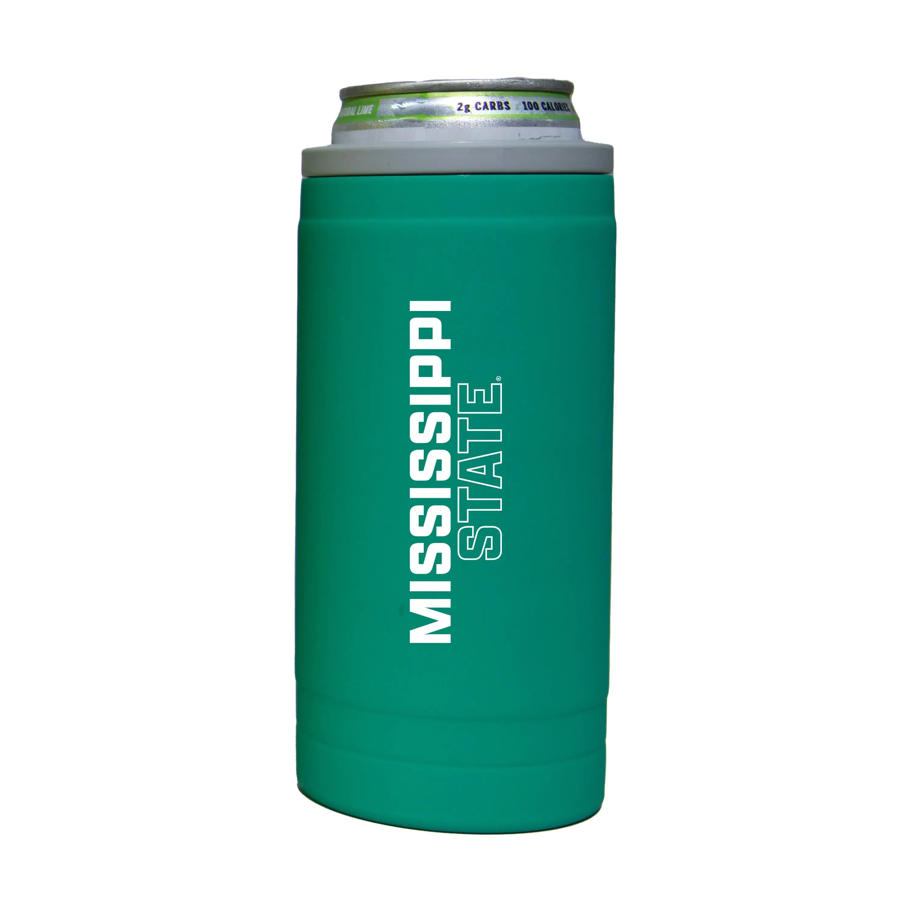 Mississippi State 12oz Optic Stacked Soft Touch Slim Coolie ...