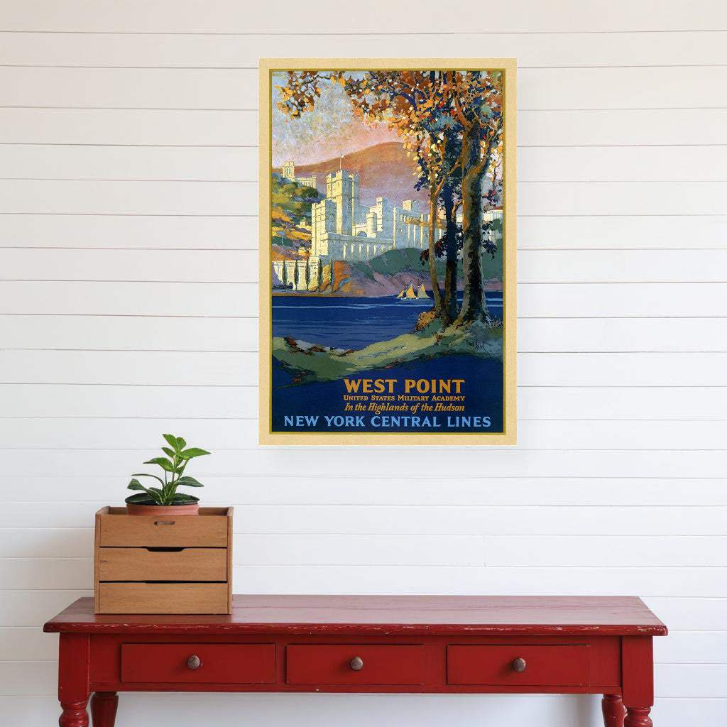 West Point New York Vintage Travel Unframed Print Wall Art ...