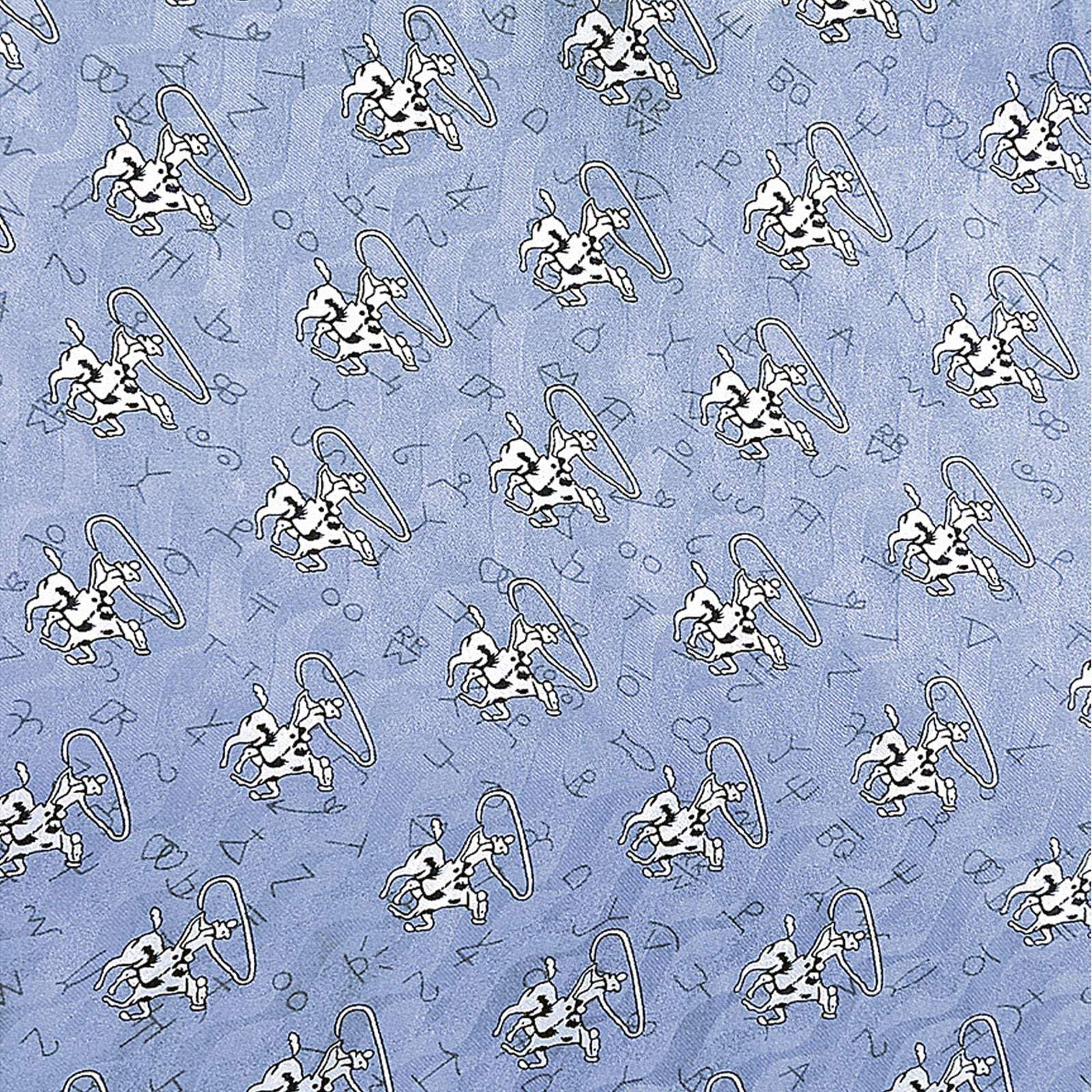 Rockmount Ranch Ware Vintage Roper & Brands Western Silk Scarf in Blue ...
