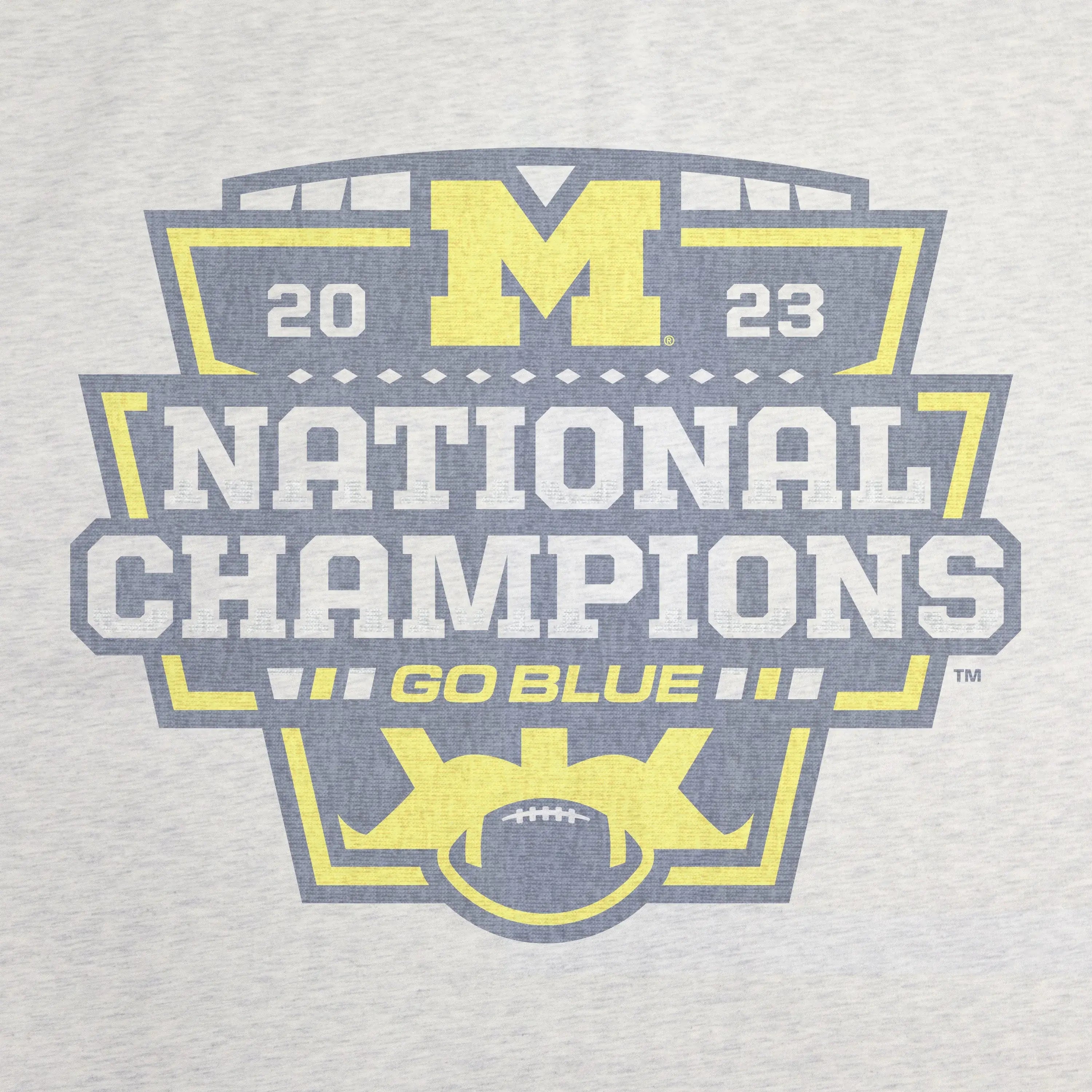 Michigan 2023 CFP National Champions Sublimated Sweatshirt Blanket ...
