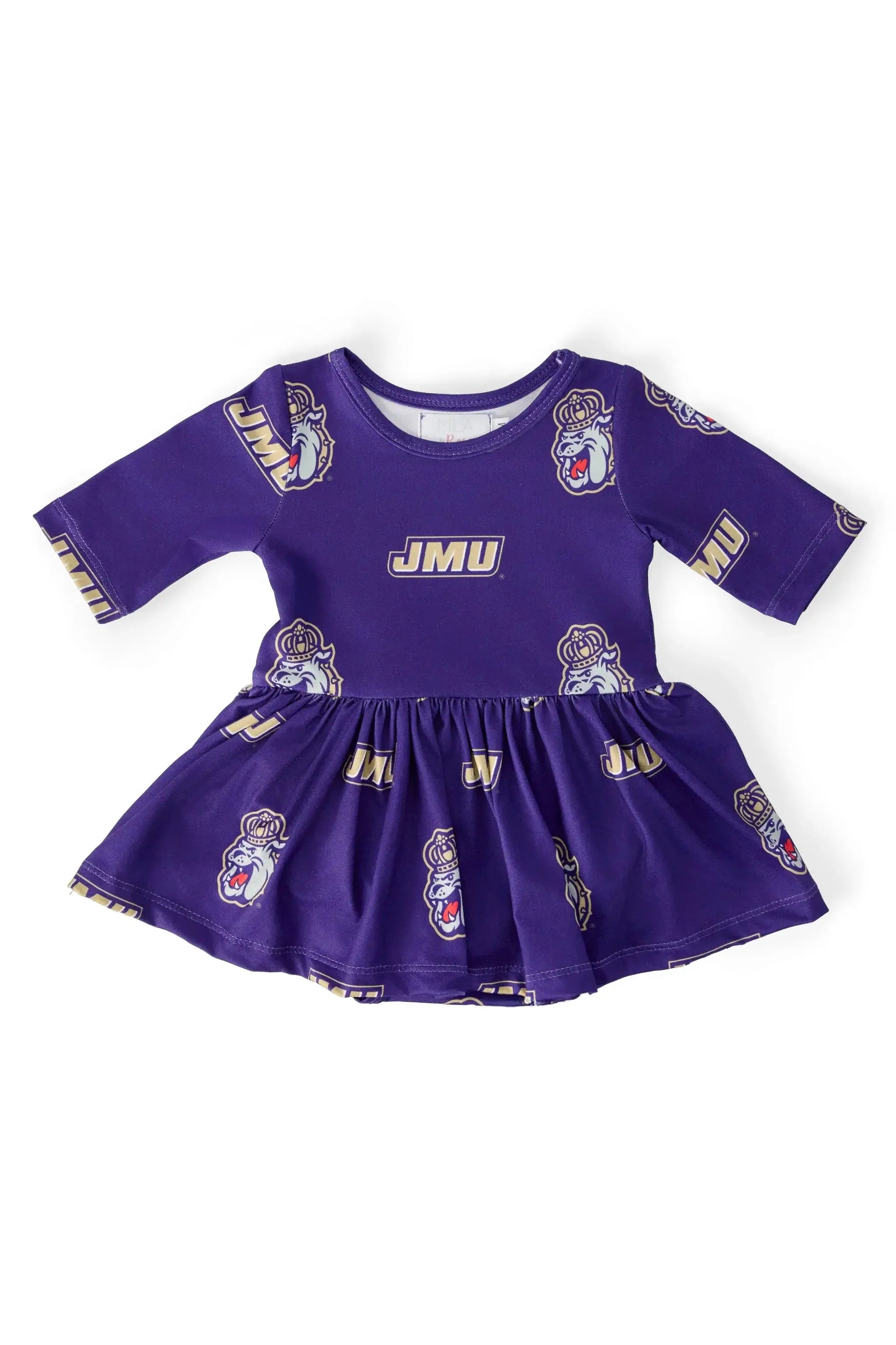 JMU Purple Duke Dog 3/4 Sleeve Twirl Bodysuit – Flyclothing LLC