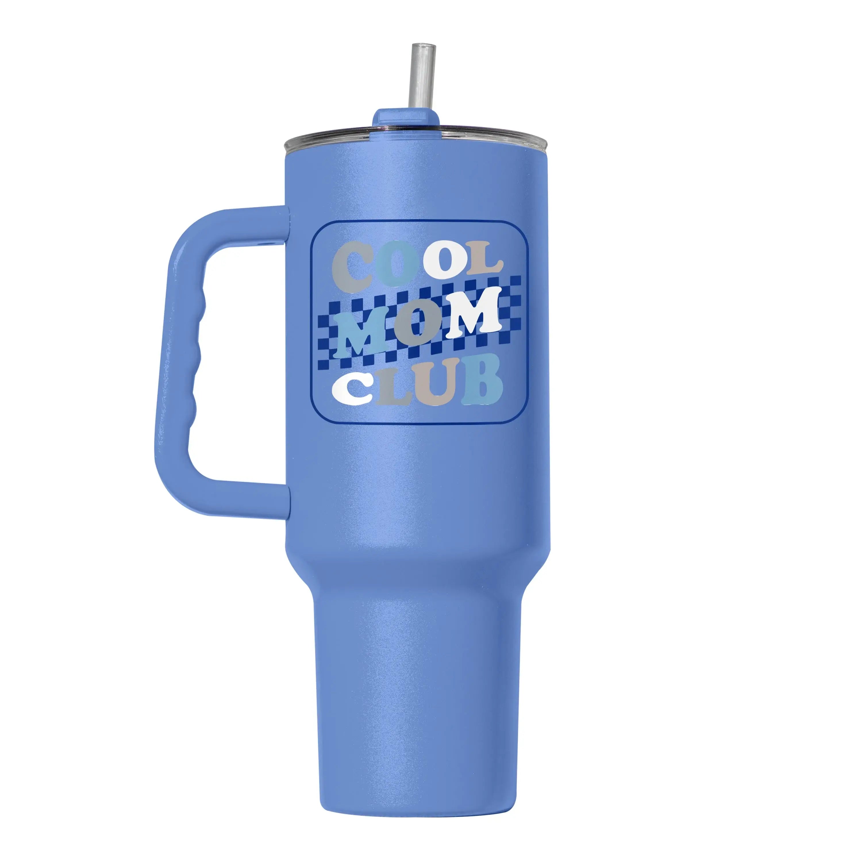 Mothers Day Blue Cool Moms Club Arctic 40oz Powder Coat Tumbler ...