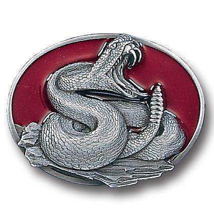 Coiled Snake Enameled Belt Buckle - Flyclothing LLC